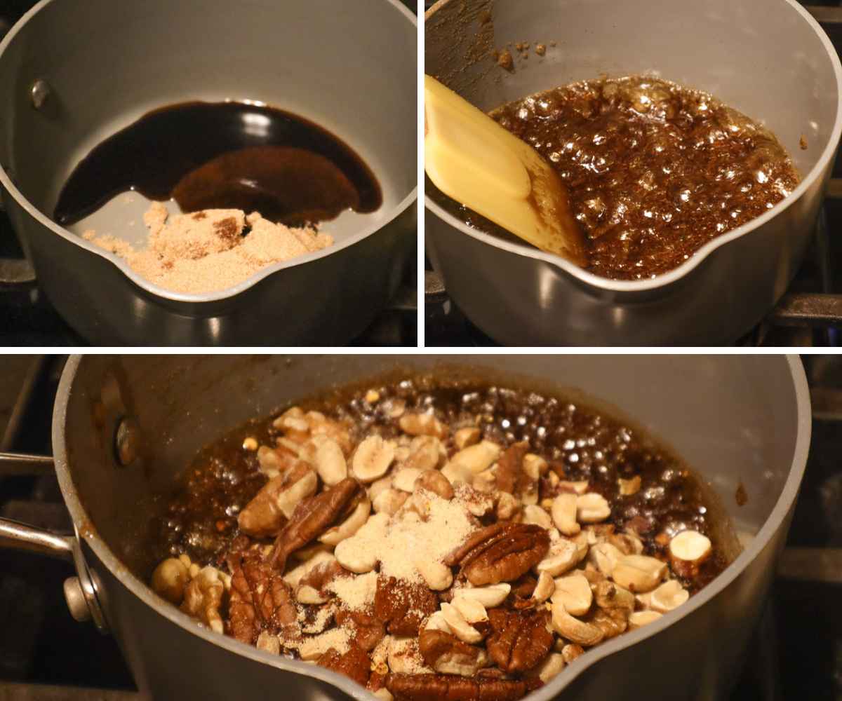 Low Sodium Caramelized Nuts with Brown Sugar & Spice