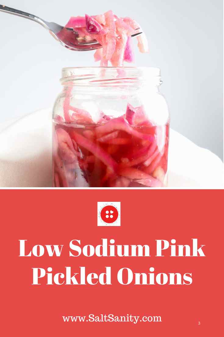 Low Sodium Pink Pickled Onions – Salt Sanity