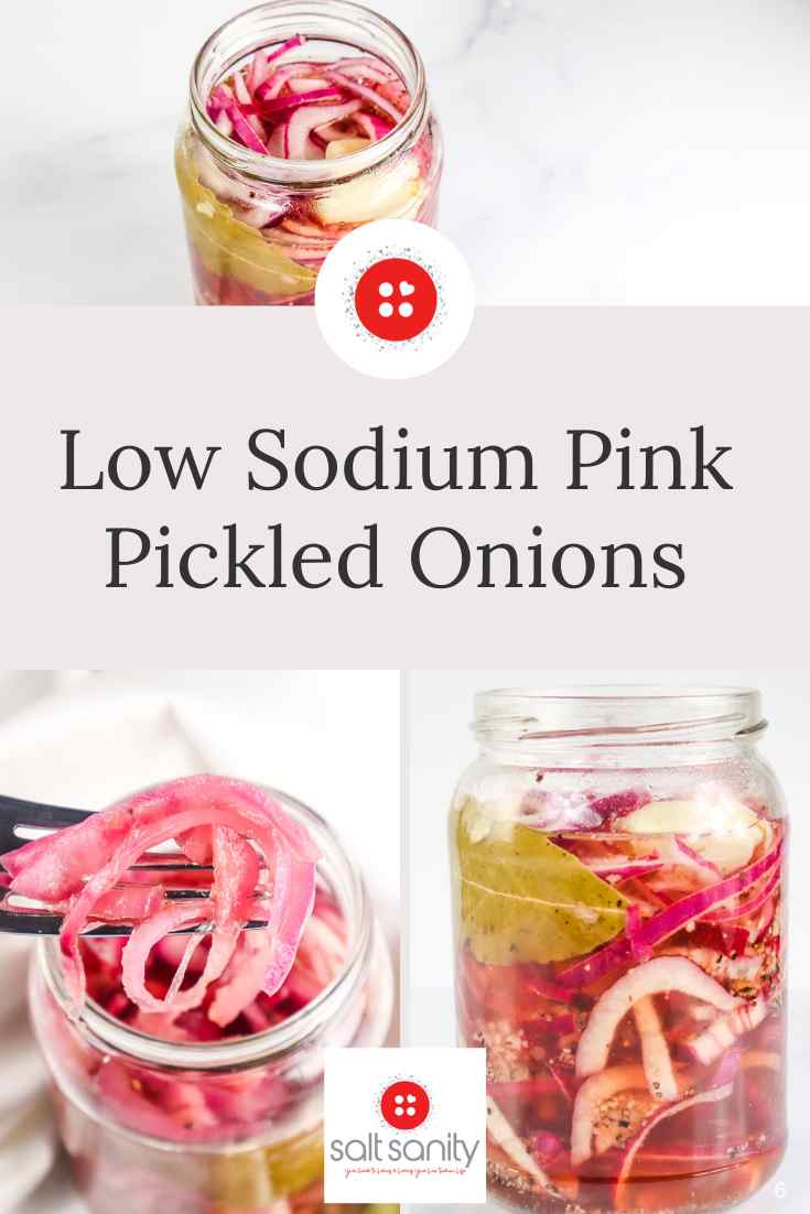 Low Sodium Pink Pickled Onions – Salt Sanity