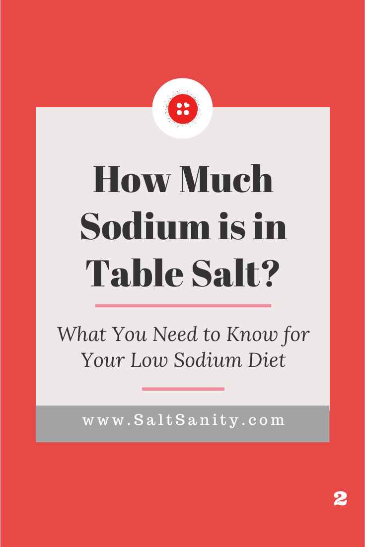 How Much Sodium is in Table Salt? – Tips for Low Sodium Living