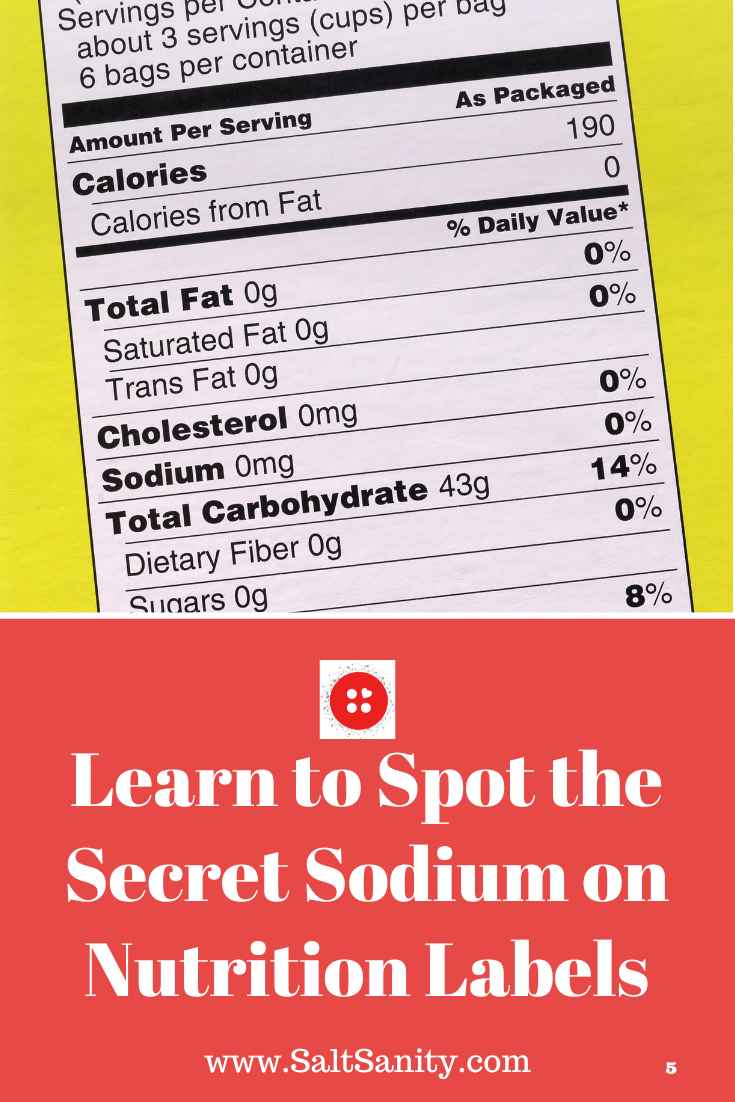 How to Read Labels for a Low Sodium Diet – Salt Sanity