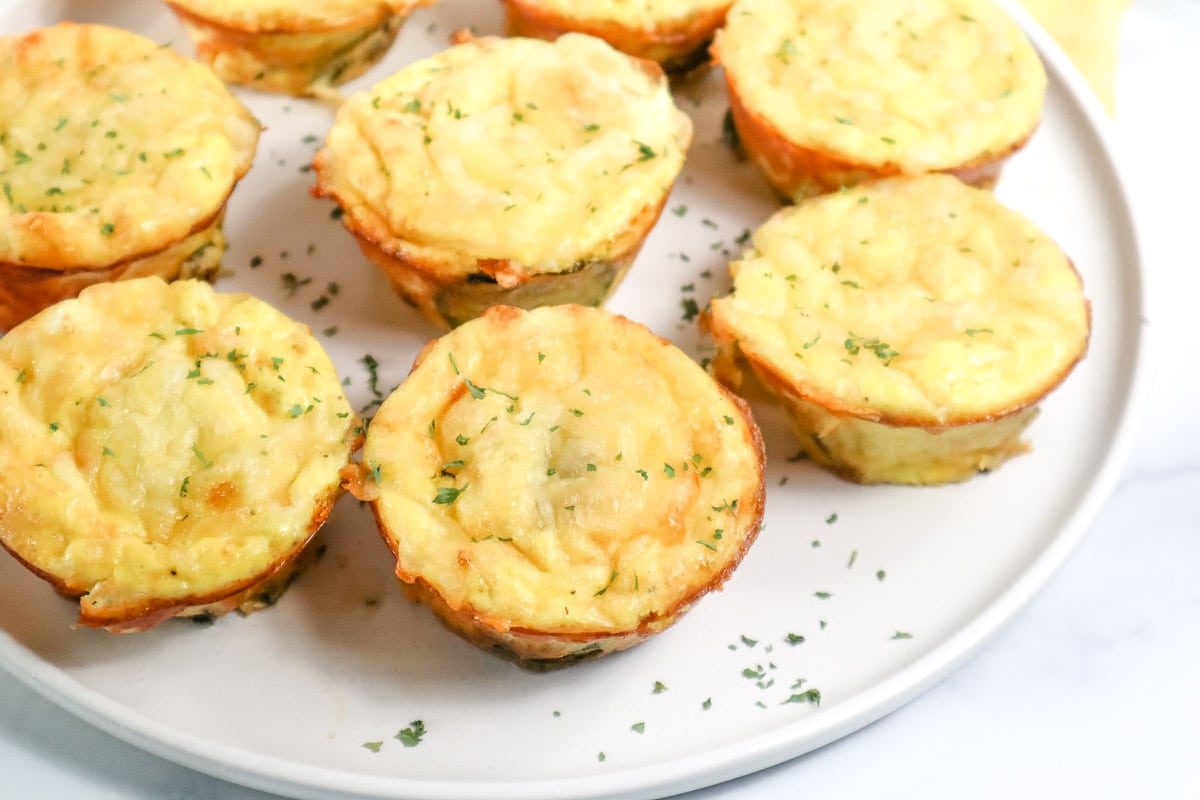 Low Sodium Mini Frittata Recipe with Zucchini & Swiss